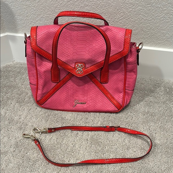 Guess | Bags | Guess Pink And Red Womens Bag | Poshmark